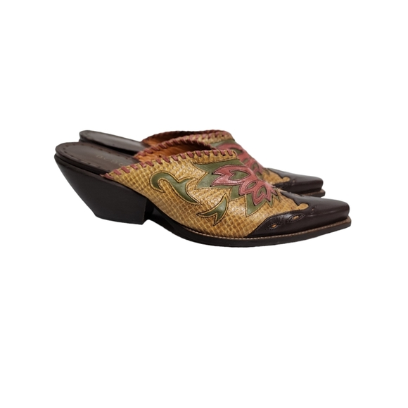 BCBG | Shoes | Bcbg Western Mule Laser Cut Cowgirl Boots | Poshmark